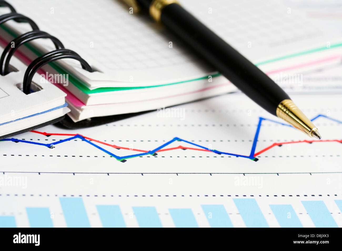 Financial graphs and charts analysis Stock Photo - Alamy