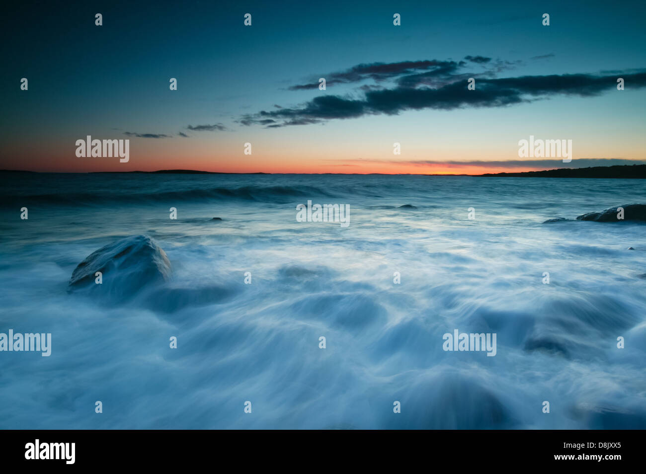 Coastal landscape by the Oslofjord at Teibern in Larkollen, Rygge ...