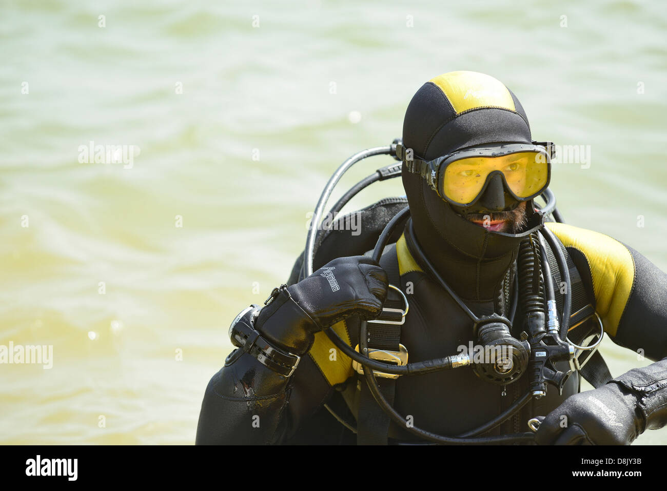 Man coming out of water hi-res stock photography and images - Alamy