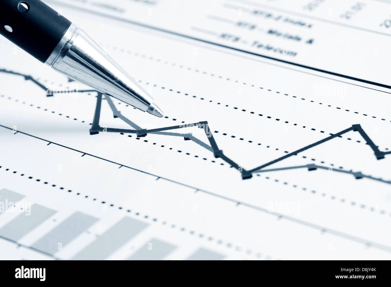 Financial graphs analysis Stock Photo - Alamy