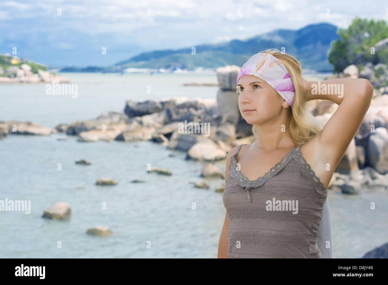 Beautiful woman posing Stock Photo - Alamy