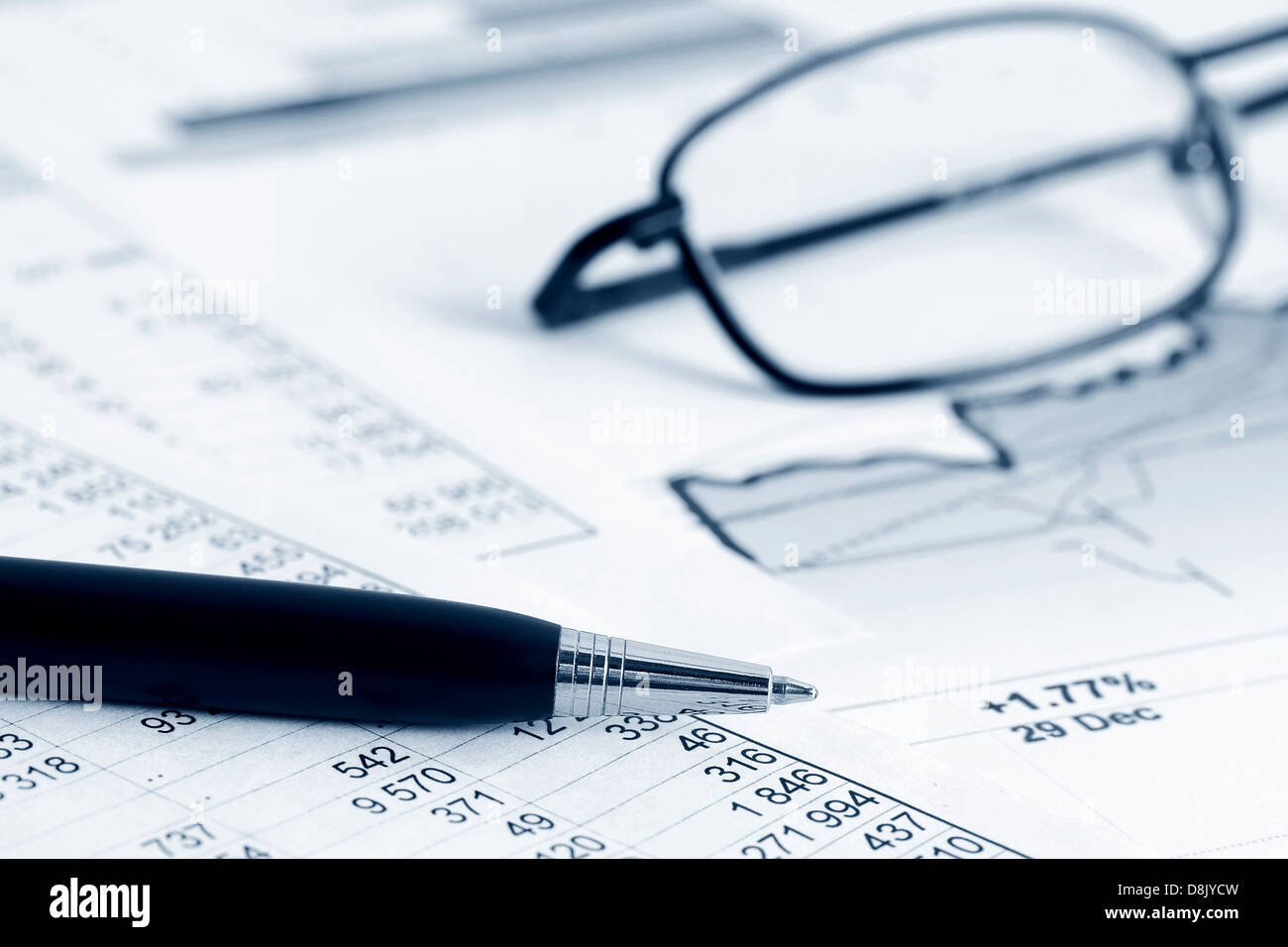 Financial graphs and charts analysis Stock Photo - Alamy