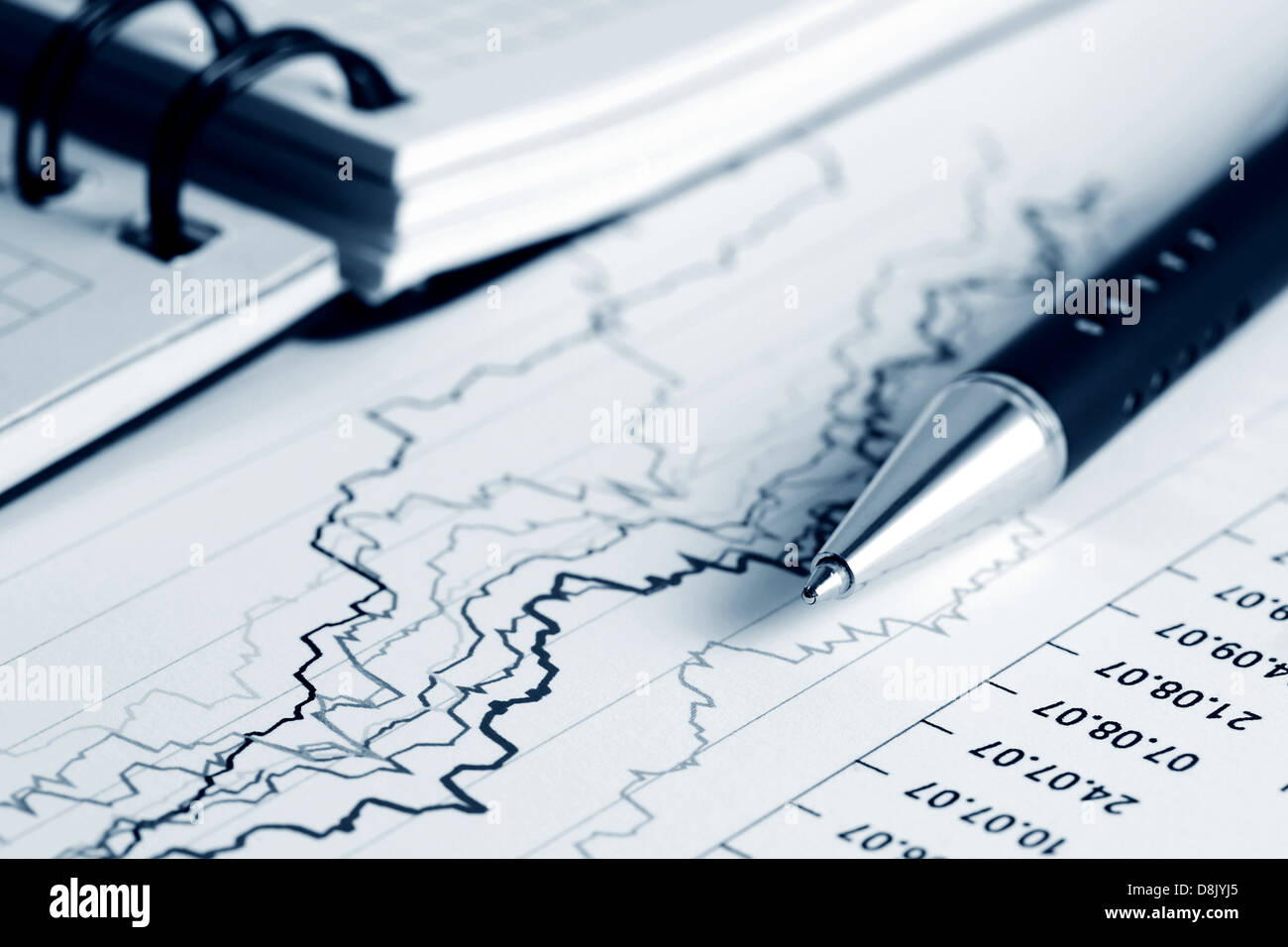 Financial graphs and charts analysis Stock Photo - Alamy