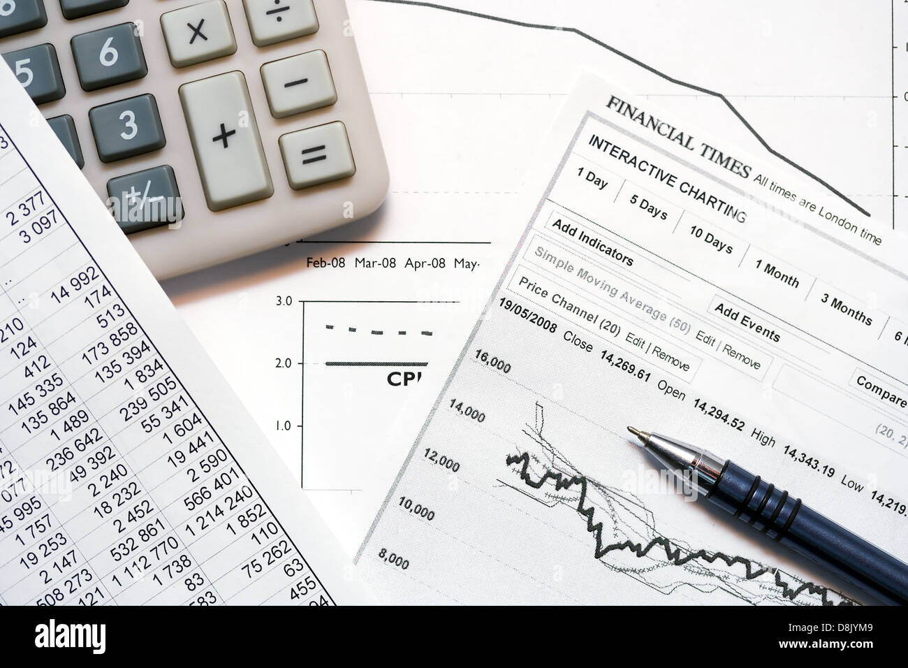 Financial graphs and charts analysis Stock Photo - Alamy