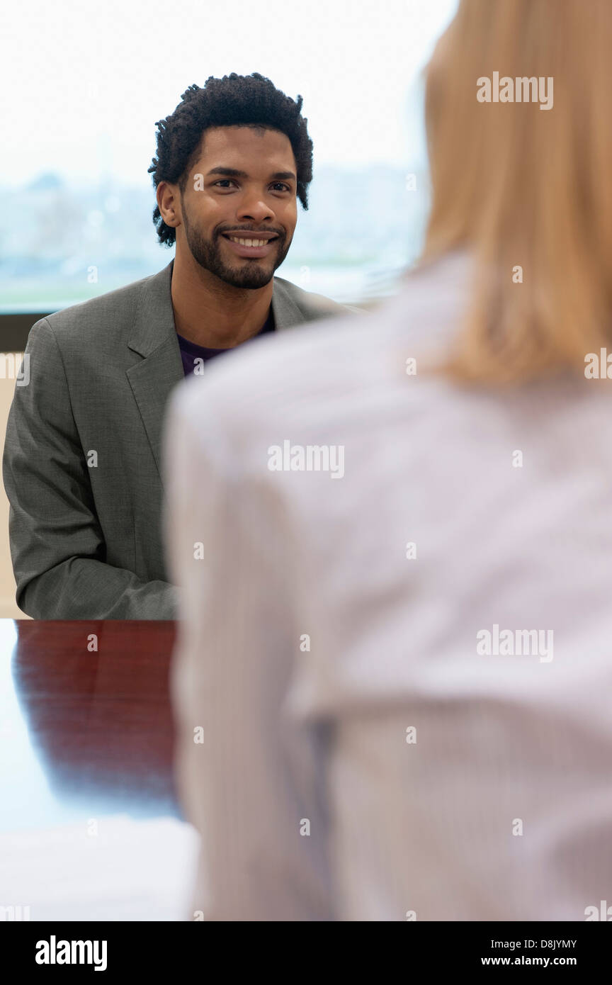 Professional man in job interview Stock Photo - Alamy