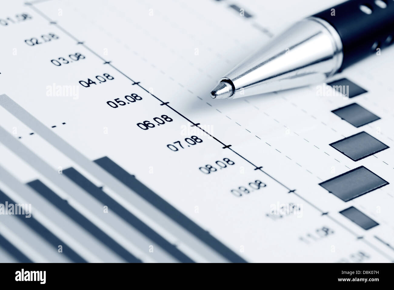 Financial graphs analysis Stock Photo - Alamy