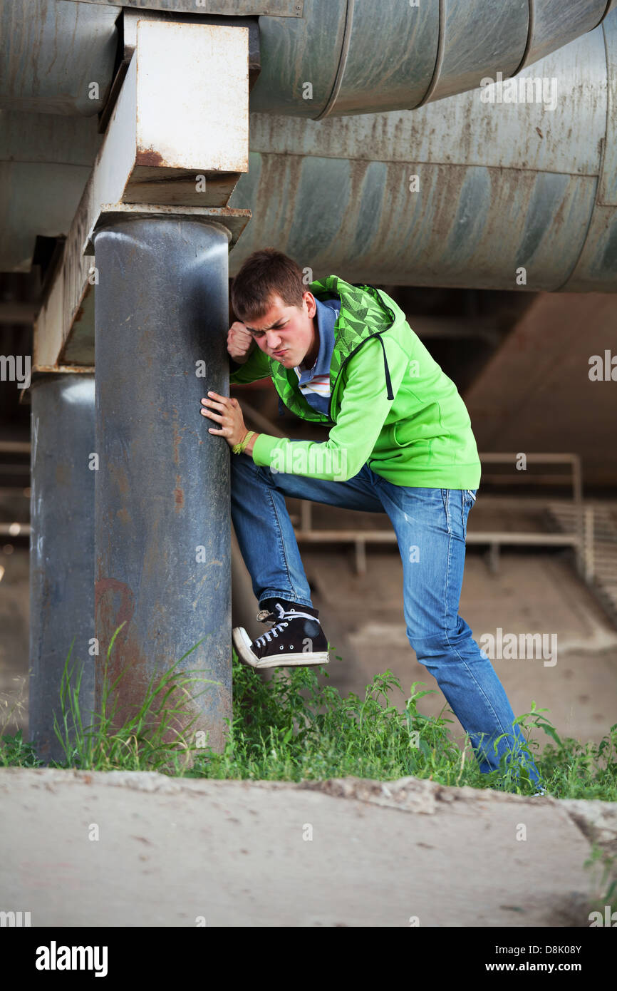 Angry young man Stock Photo - Alamy