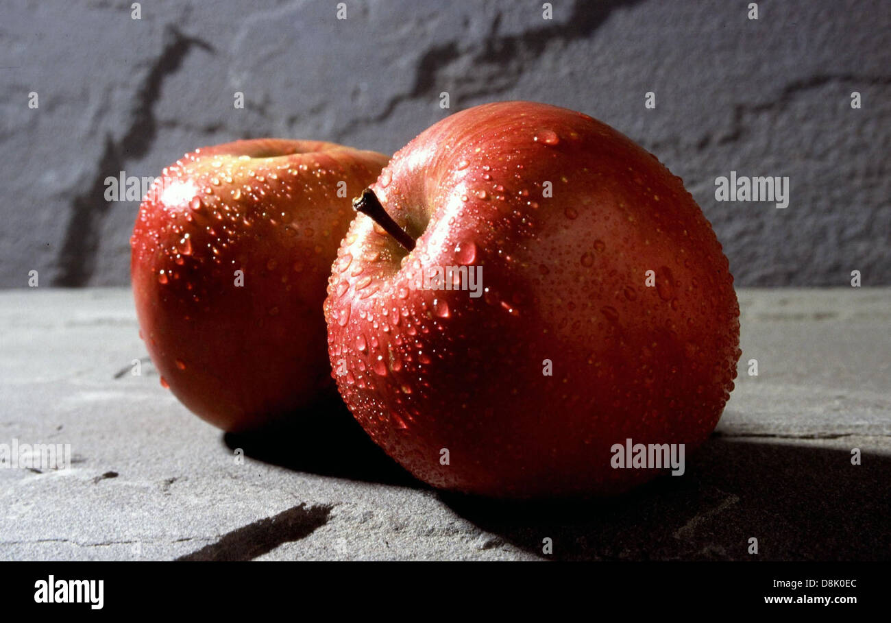 This image shows red apples, a popular fruit known for its crisp ...