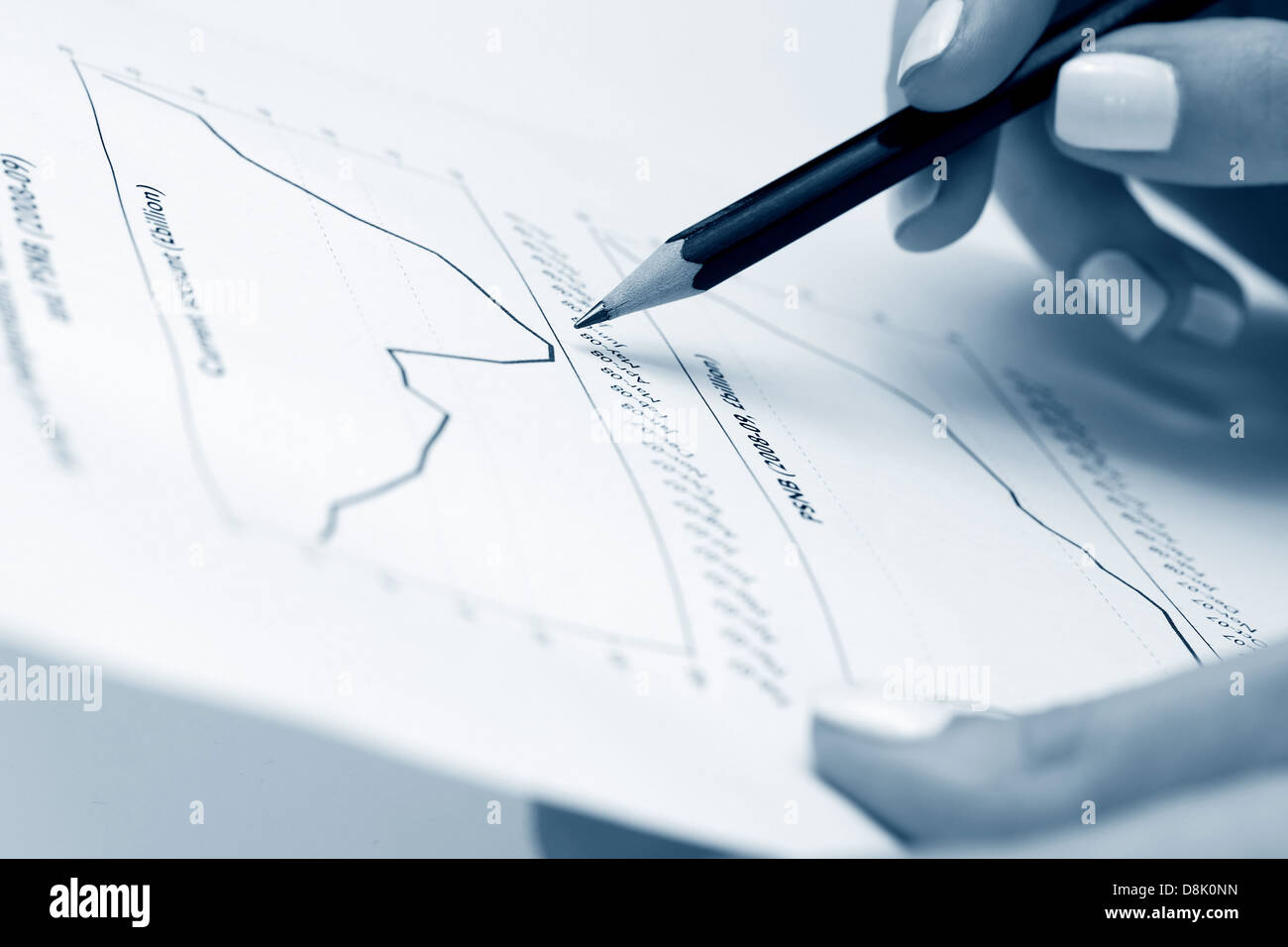 Financial graphs analysis Stock Photo - Alamy