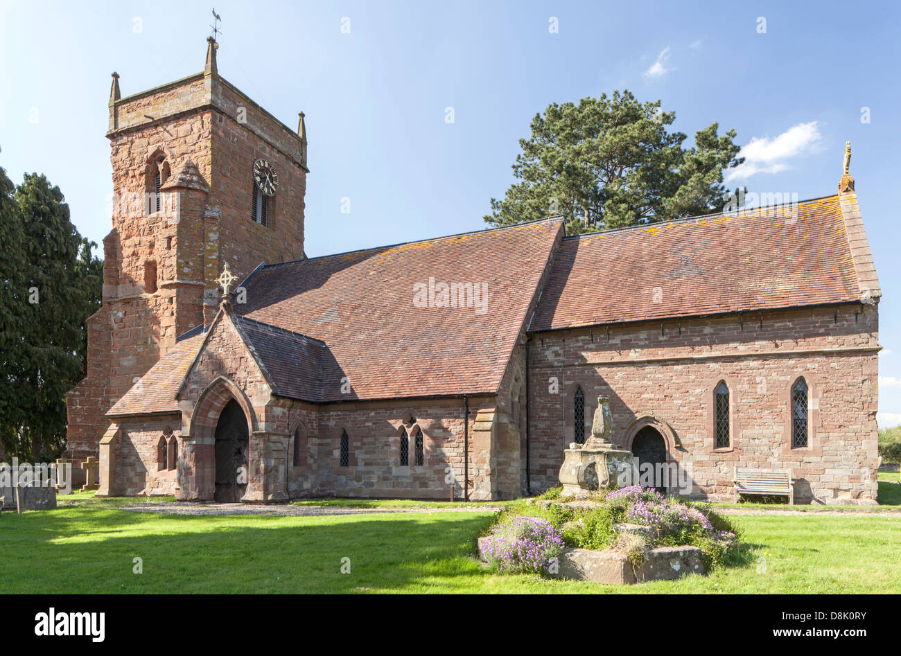 St Peter's Church in the Cotswold village of Stanway, Gloucestershire ...