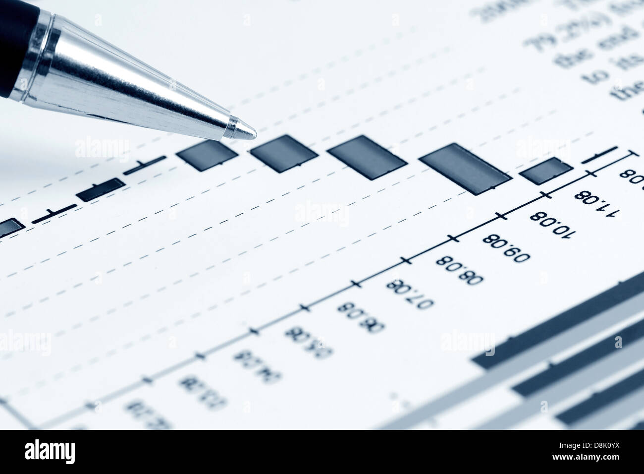 Financial graphs analysis Stock Photo - Alamy