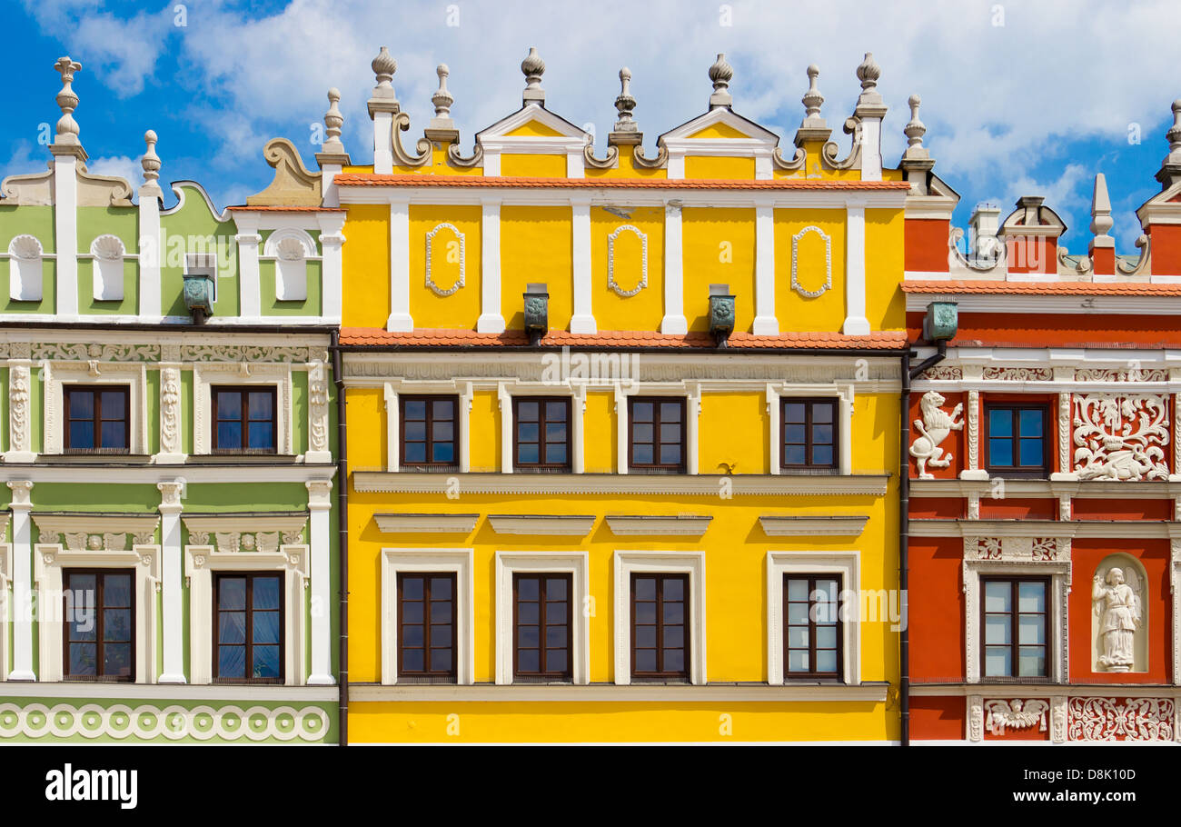 Facade of a building with windows Stock Photo - Alamy