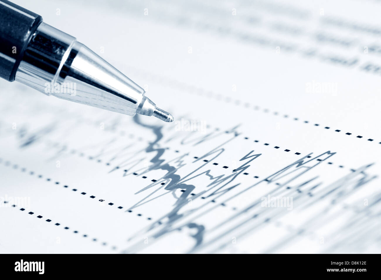 Financial graphs analysis Stock Photo - Alamy