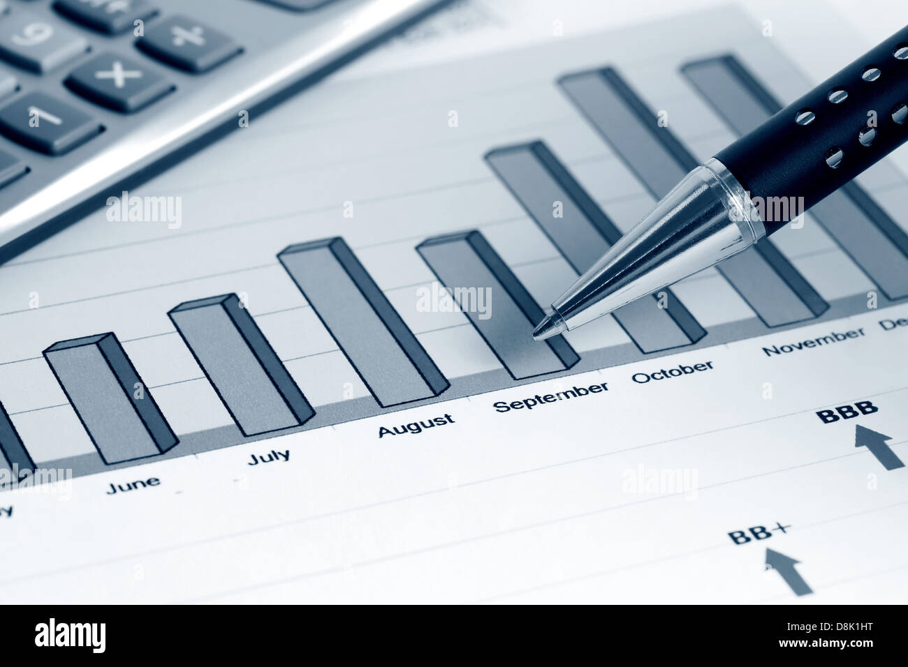 Financial graphs analysis Stock Photo - Alamy