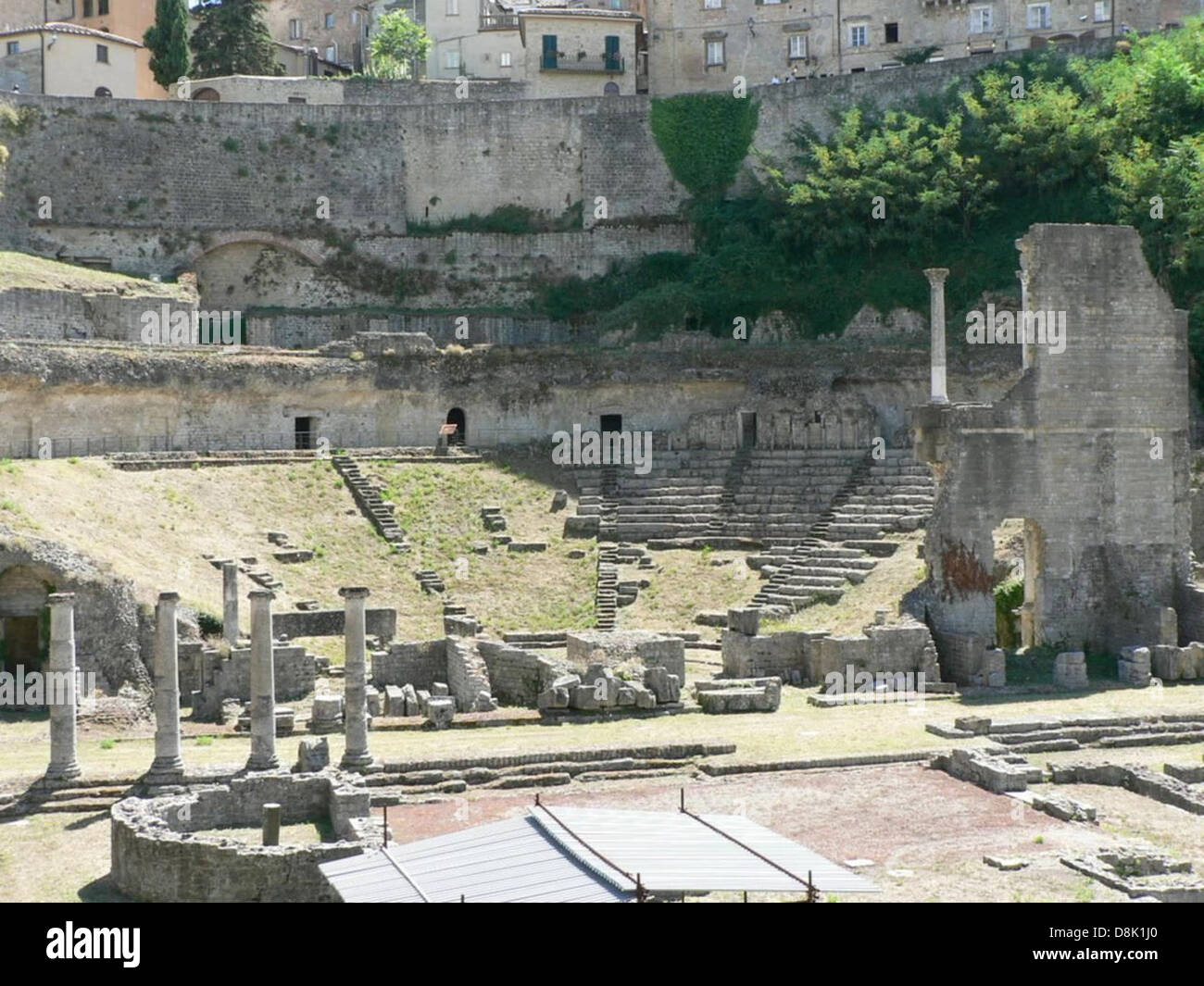 The Roman theatre, an ancient structure used for public performances ...