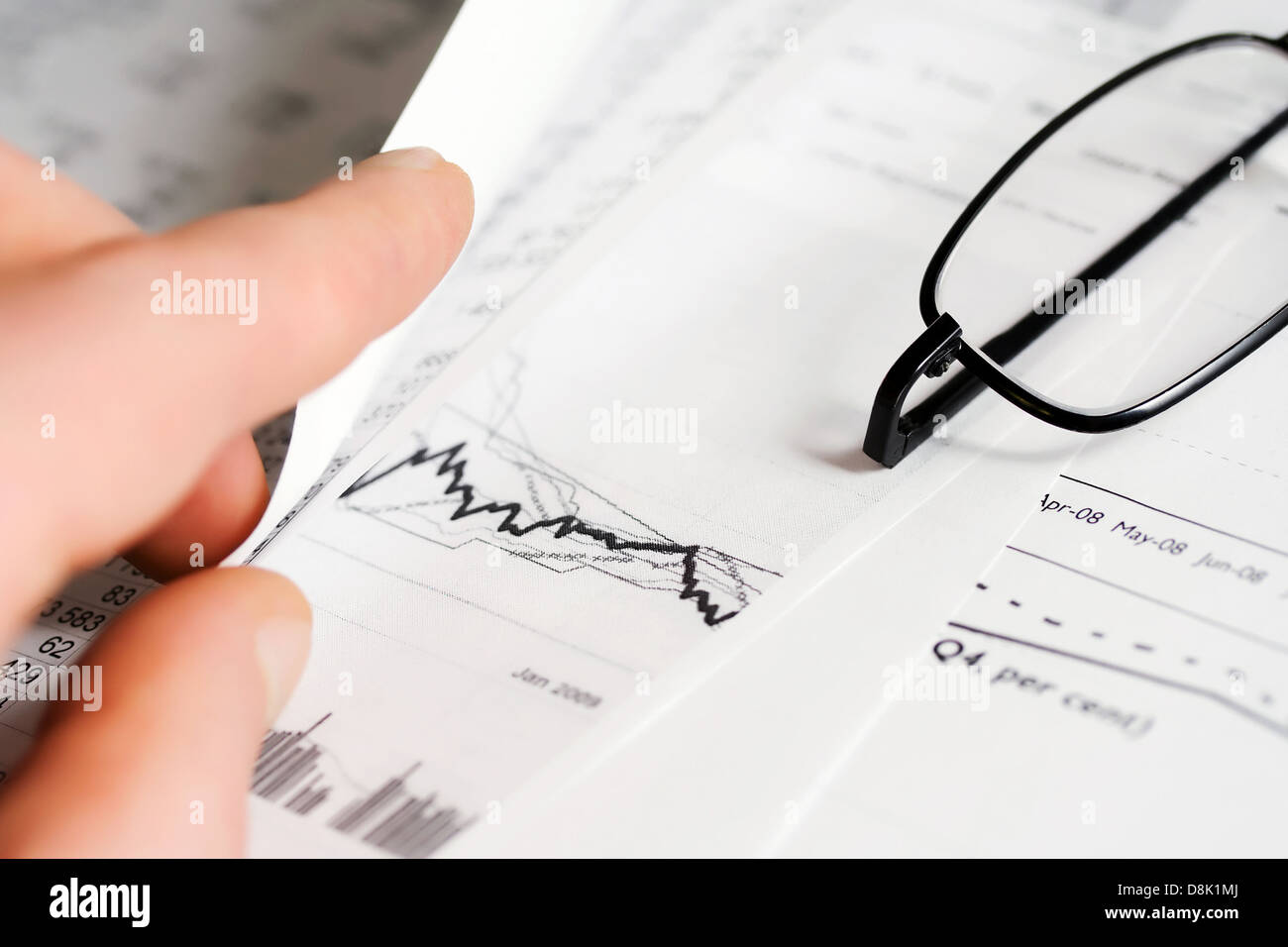 Financial graphs and charts analysis Stock Photo - Alamy