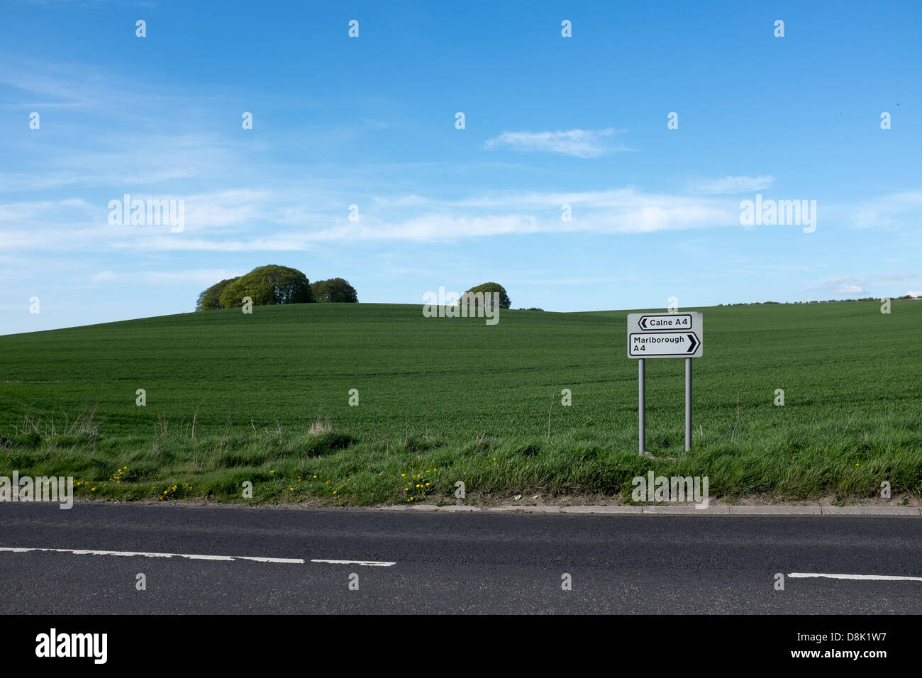 A4 Road between Calne and Marlborough Stock Photo - Alamy