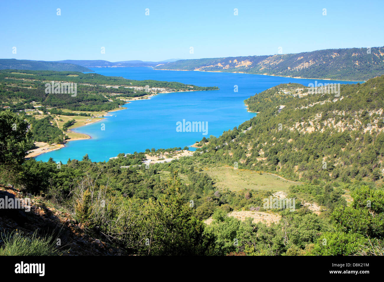 Sainte Croix lake, Gorges du Verdon, Provence, France Stock Photo - Alamy