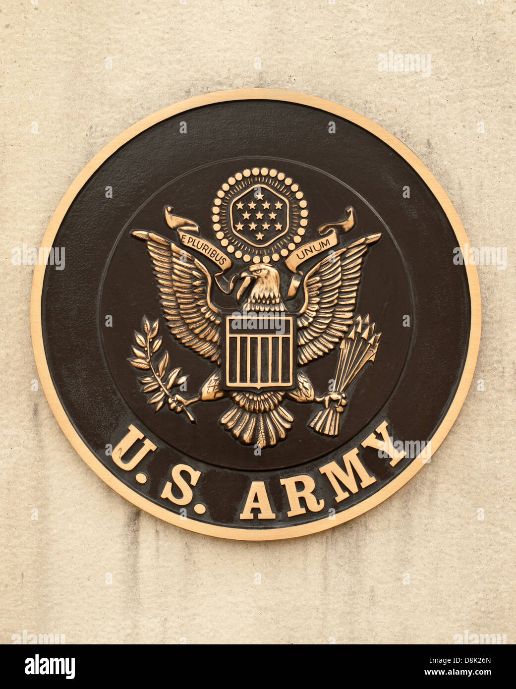 united states army plaque Stock Photo - Alamy