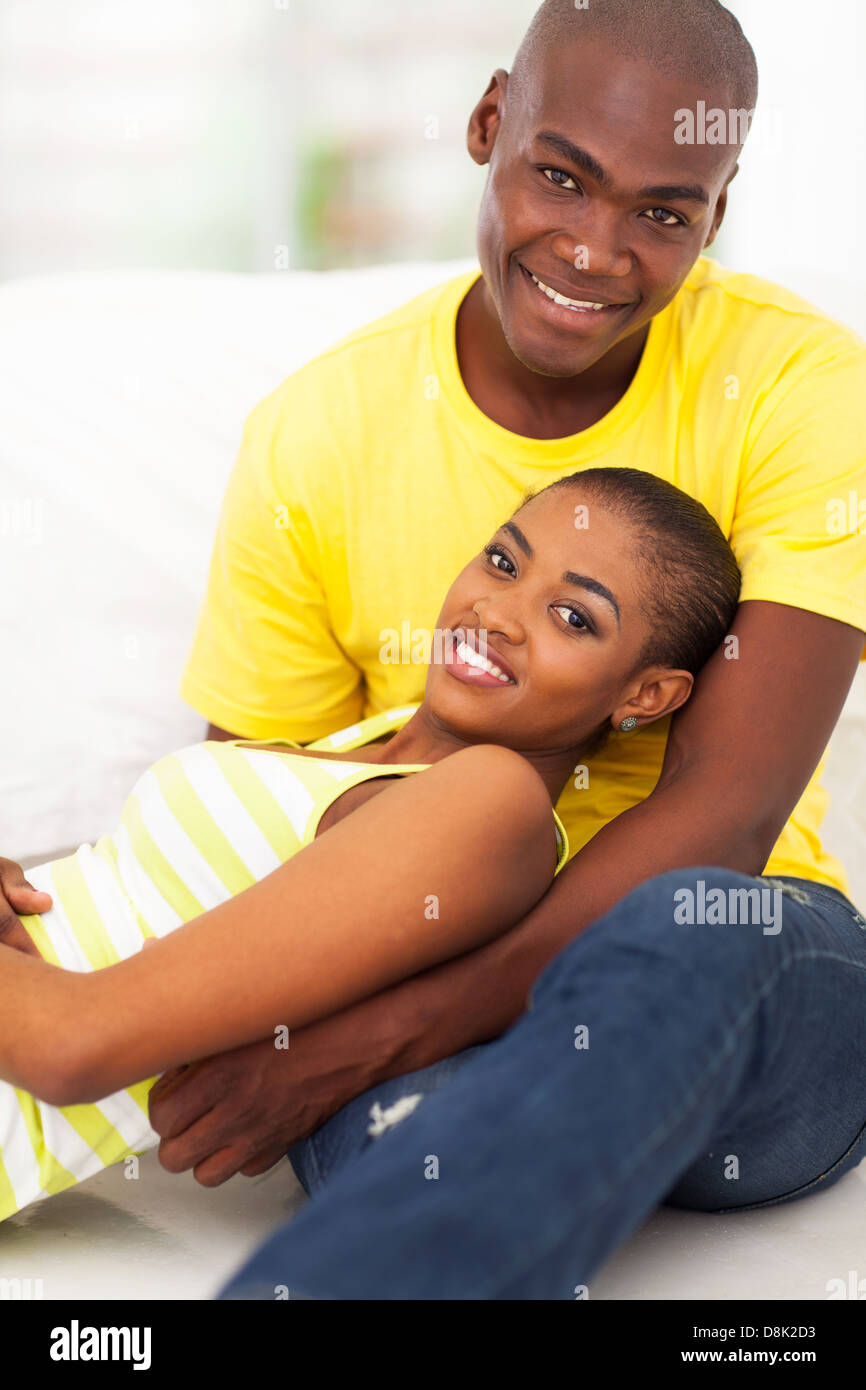 Young african married couple sit hi-res stock photography and images ...