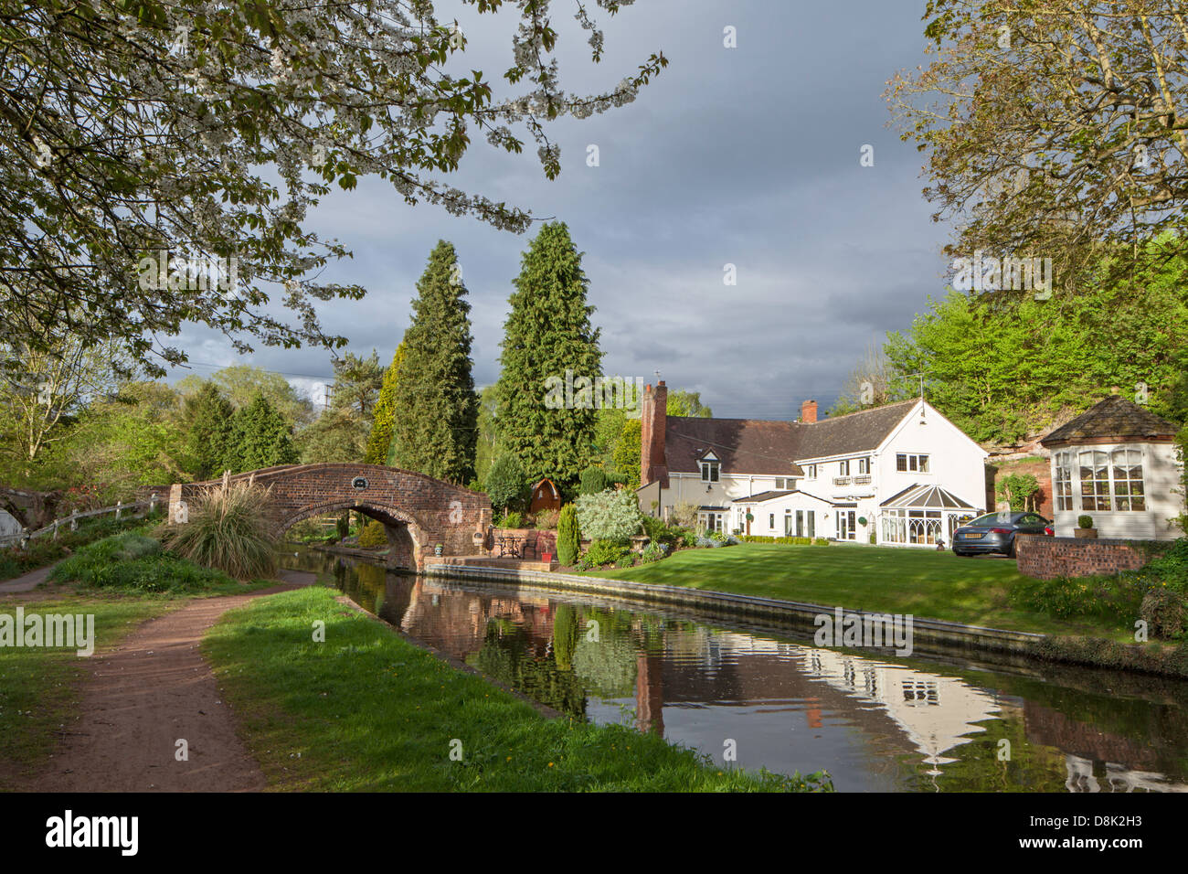 Reflections on the Staffs & Worcester Canal at Whittington Horse Bridge ...