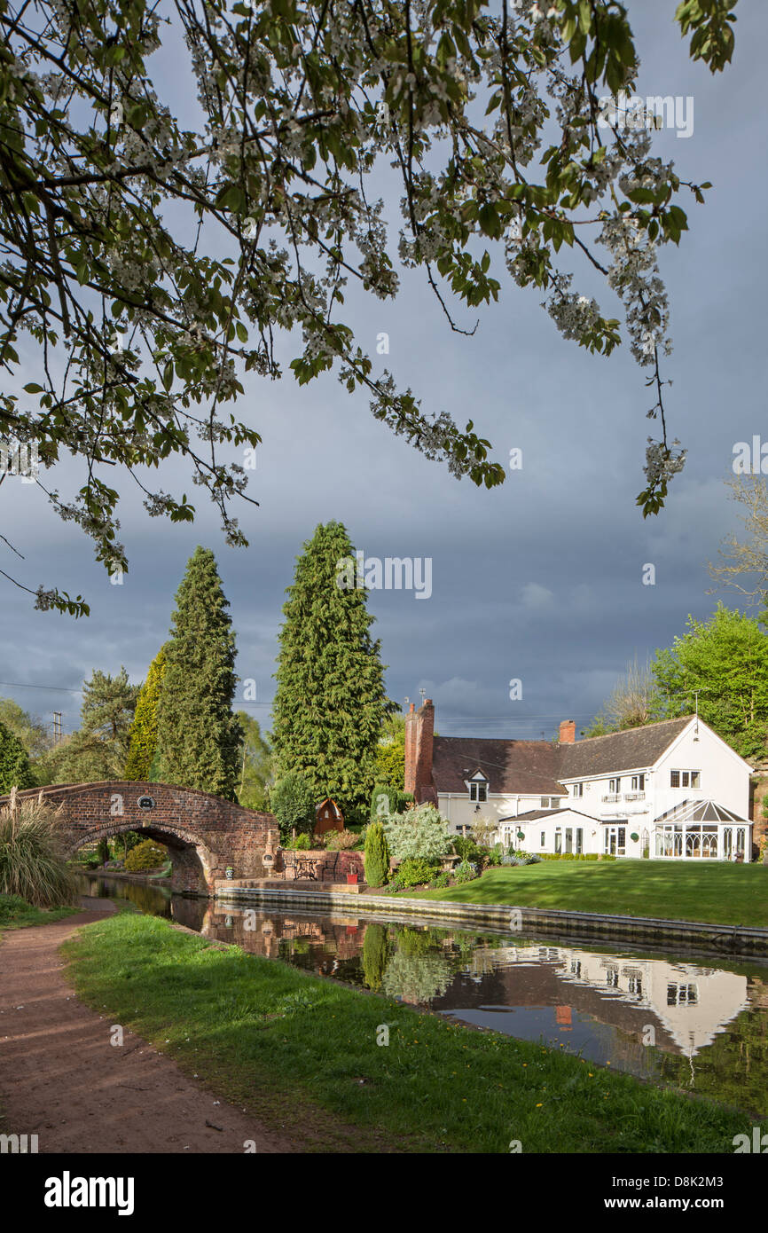 Reflections on the Staffs & Worcester Canal at Whittington Horse Bridge ...
