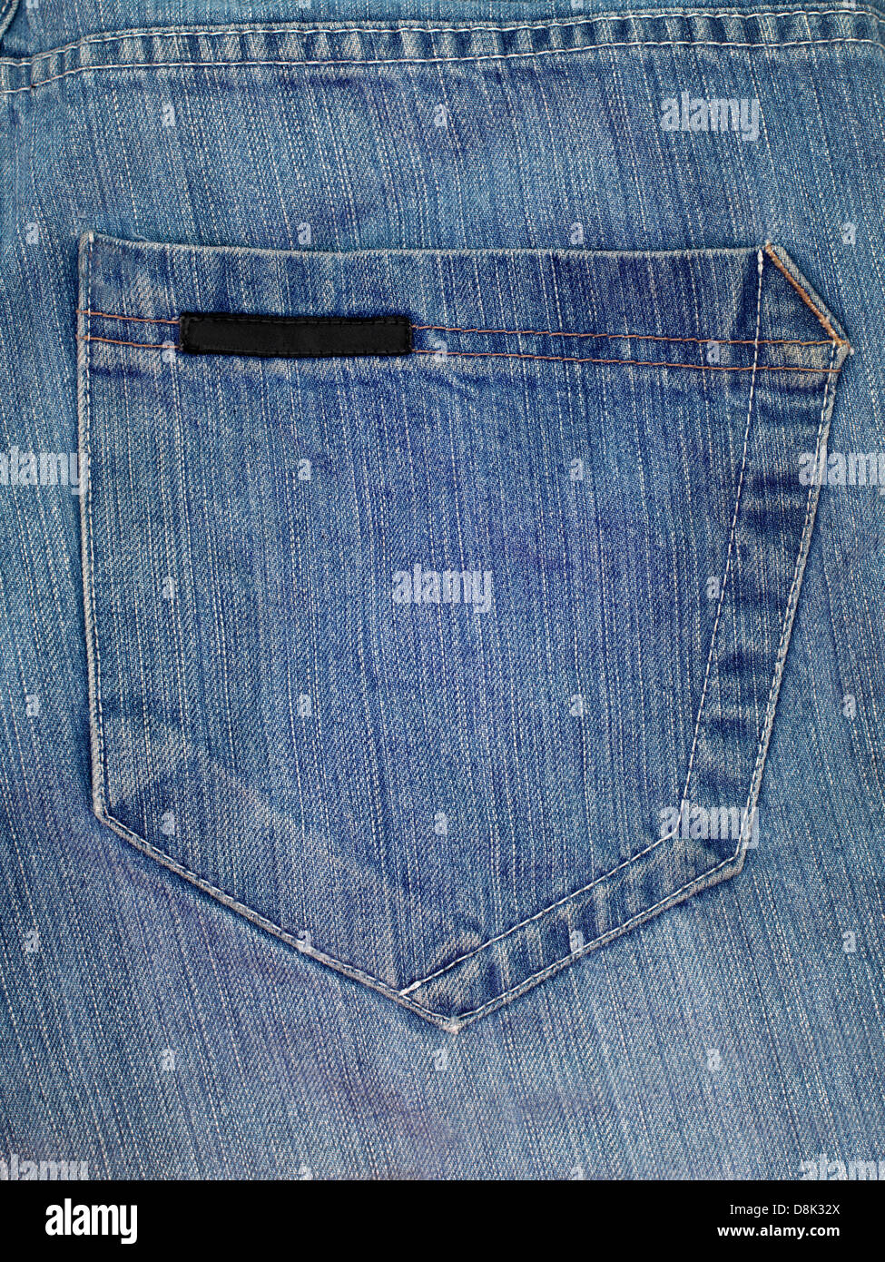 A denium blue jean pocket shot up close Stock Photo - Alamy