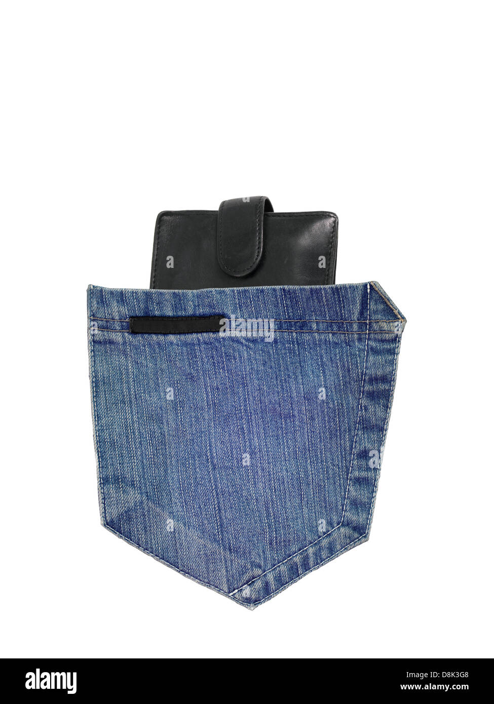 A denium blue jean pocket shot up close Stock Photo - Alamy