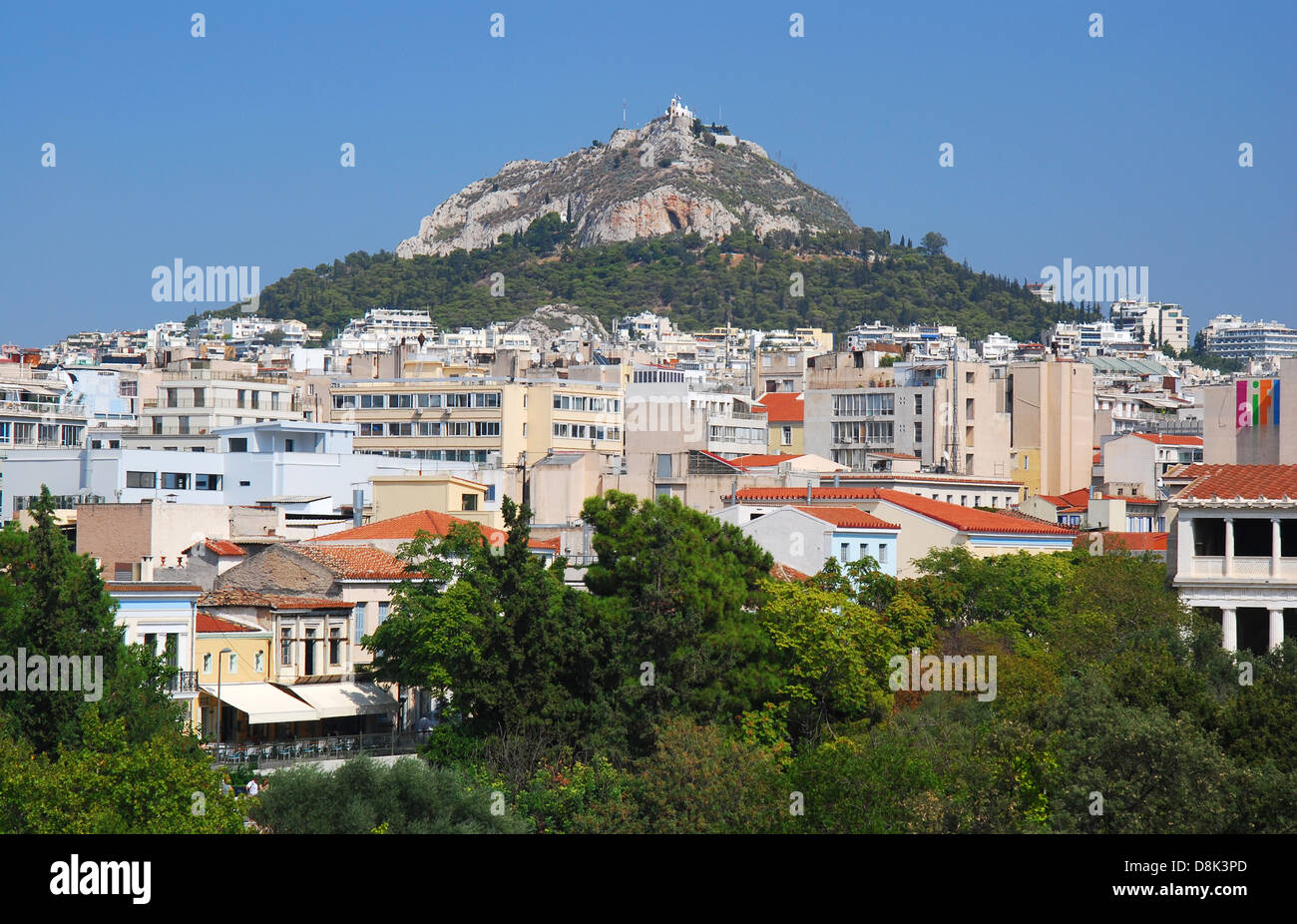 View of Athens, from Acropolis rock, Greece landmark Stock Photo - Alamy