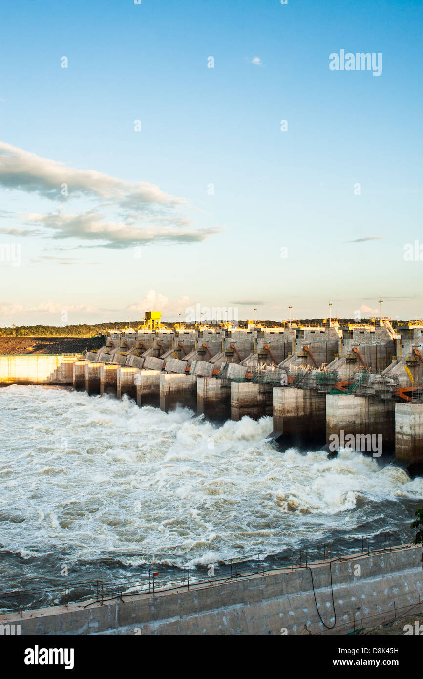 Spillway of Estreito Hydroelectric Power Plant, in northeastern Brazil ...