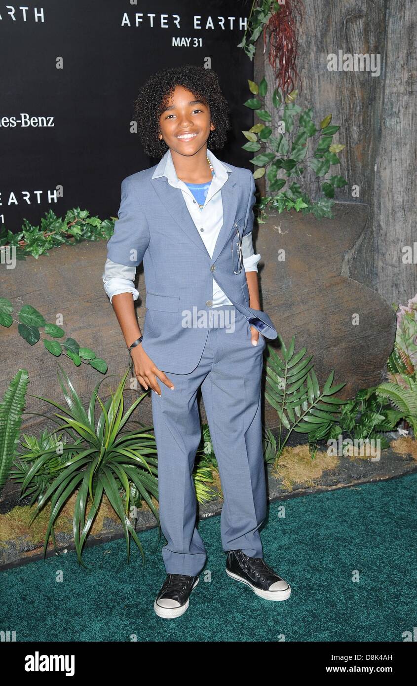 New York, USA. May 29, 2013. Jaden Martin at arrivals for AFTER EARTH ...