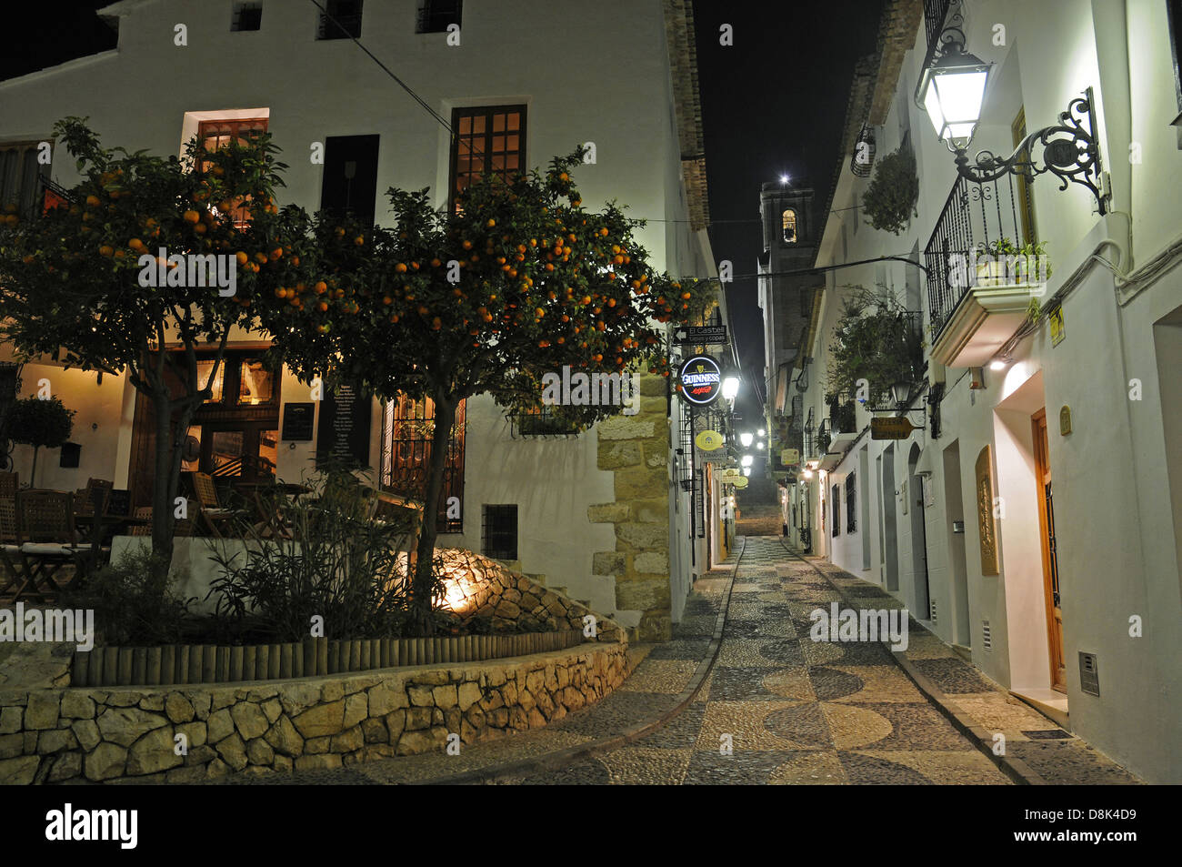 Altea street bars restaurant hi-res stock photography and images - Alamy
