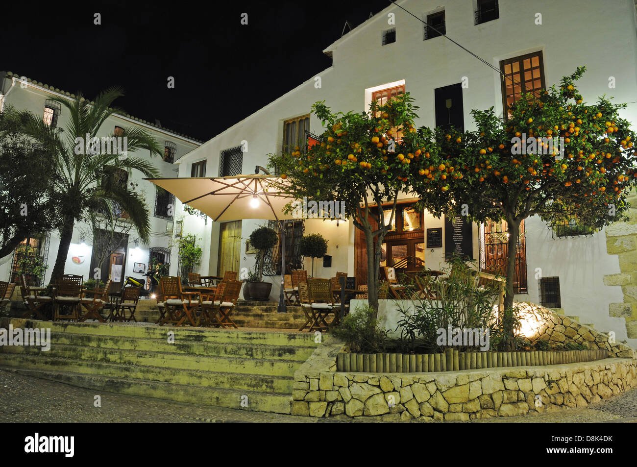 Altea street bars restaurant hi-res stock photography and images - Alamy