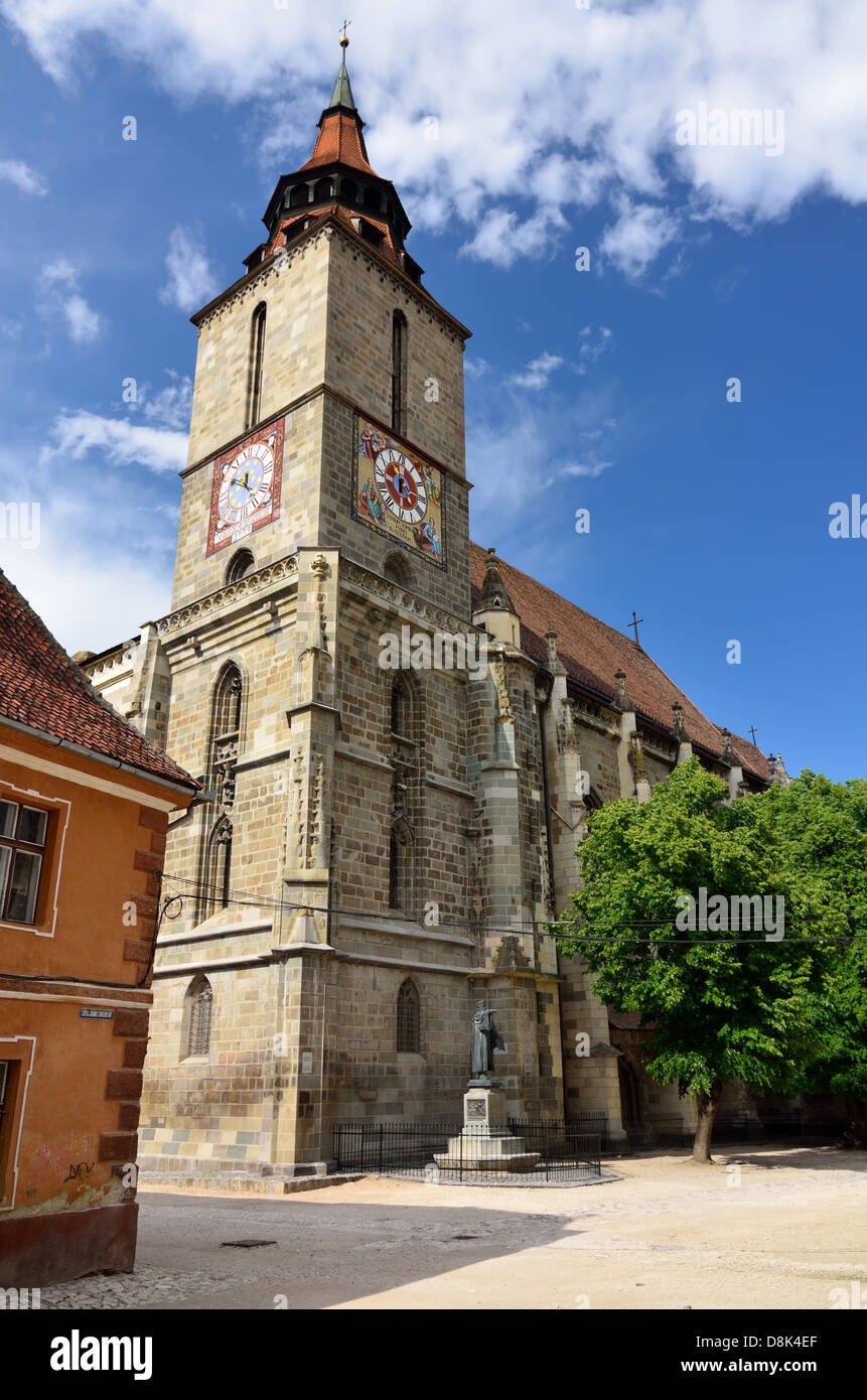 Black Church in Brasov, gothic style architecture in Transylvania ...