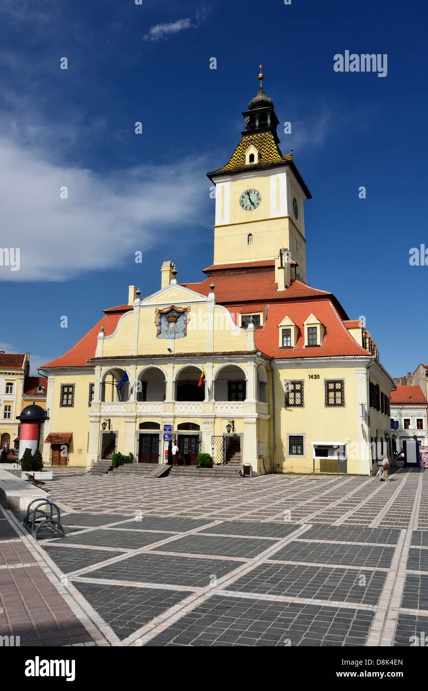 Council Square of Brasov, one of the oldest buildings in the city (XV ...