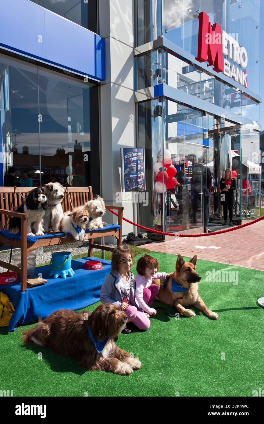 The 18th branch of Metro Bank in Slough, Berkshire, England opened on ...