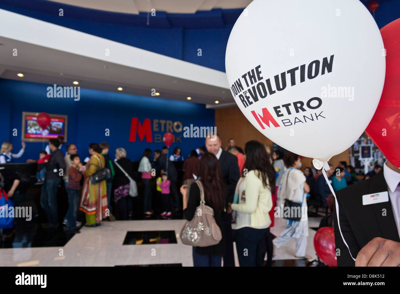The 18th branch of Metro Bank in Slough, Berkshire, England opened on ...