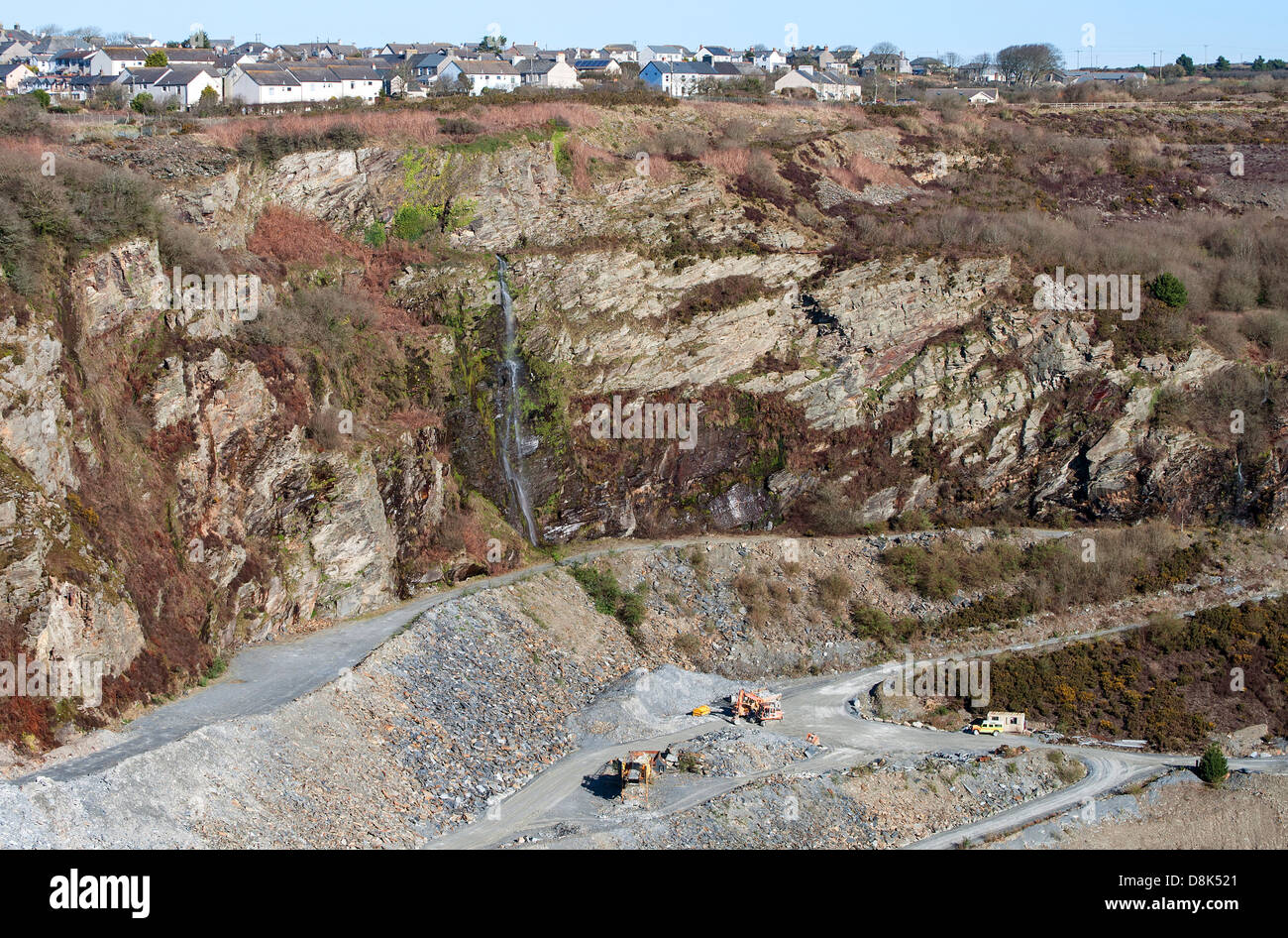 The slate quarry at Delabole in North Cornwall, UK Stock Photo - Alamy