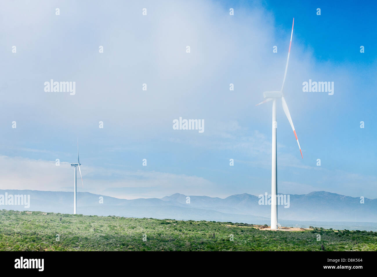 Wind turbines at Monte Redondo Wind Farm. Coquimbo Region, Chile Stock ...