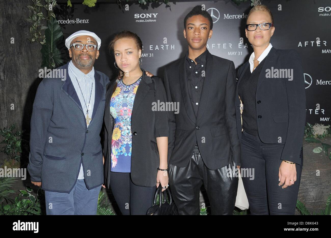 New York, USA. May 29, 2013. Spike Lee, Satchel Lee, Jackson Lee and ...