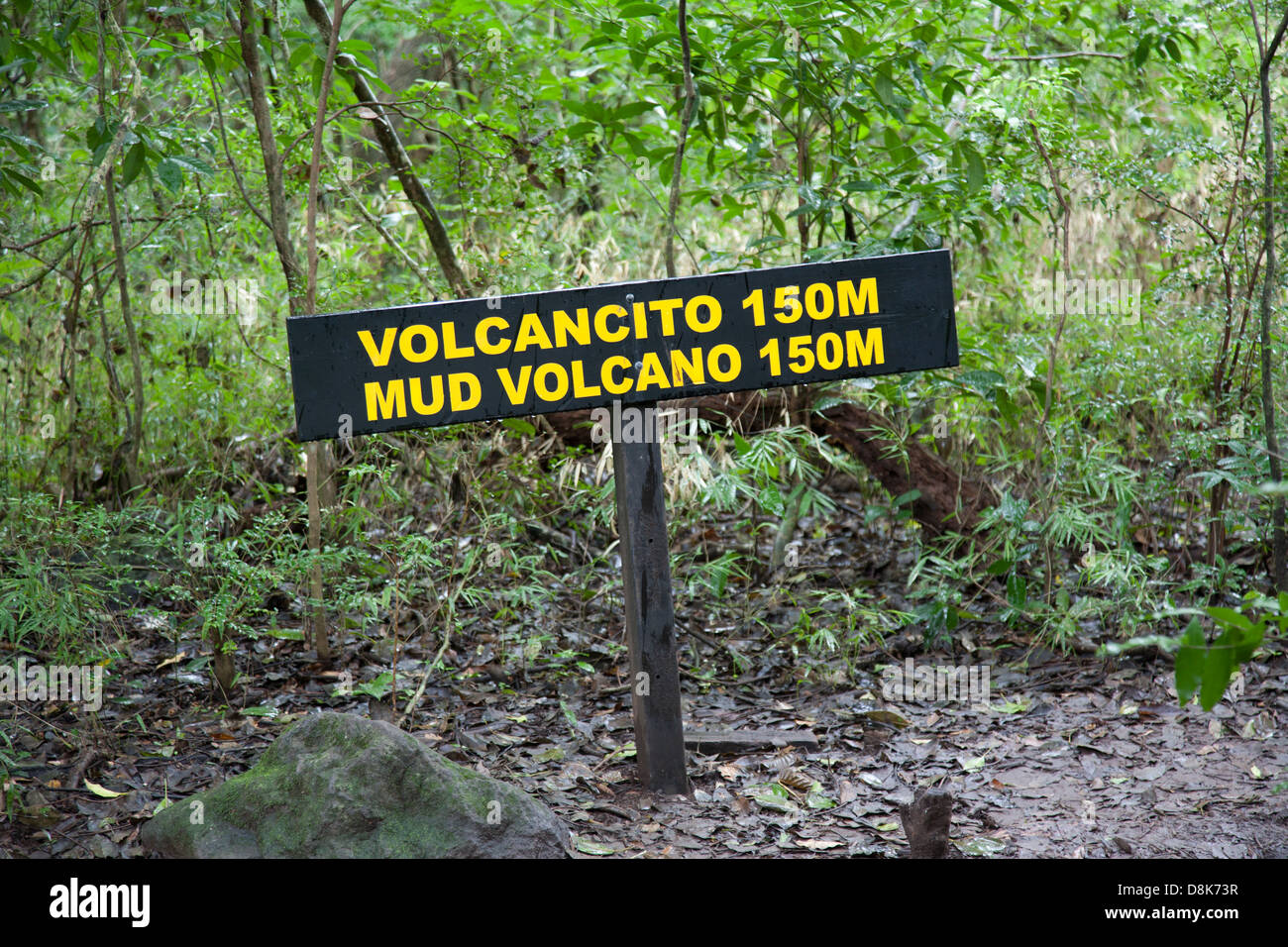 Volcancito small volcano and mud volcano sign hi-res stock photography ...