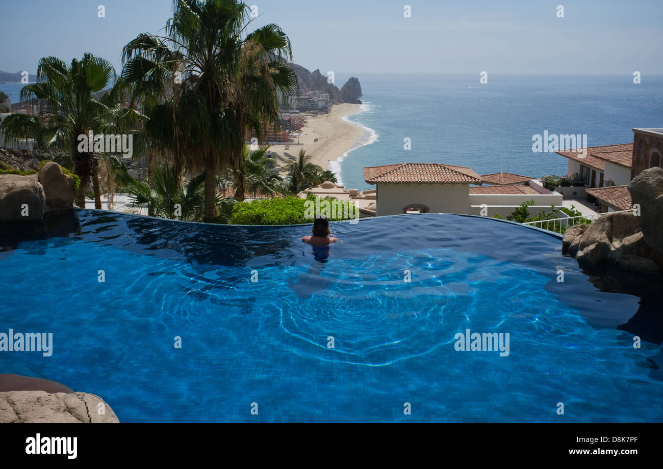 View of Solmar Beach from Pedregal district, Cabo San Lucas, Baja ...