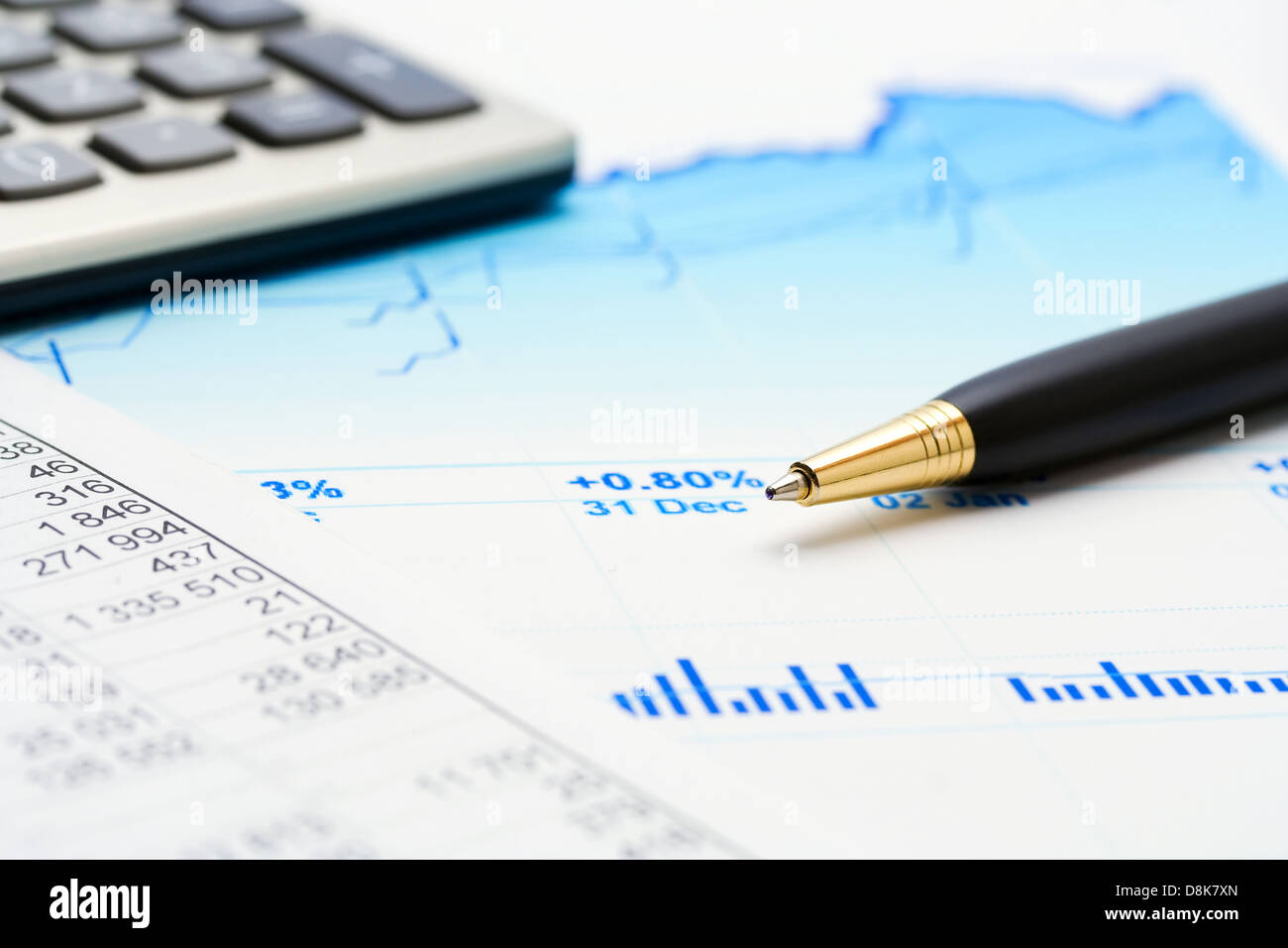 Financial graphs and charts analysis Stock Photo - Alamy