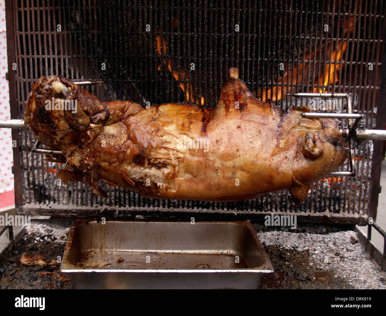 a pig being roasted Stock Photo - Alamy