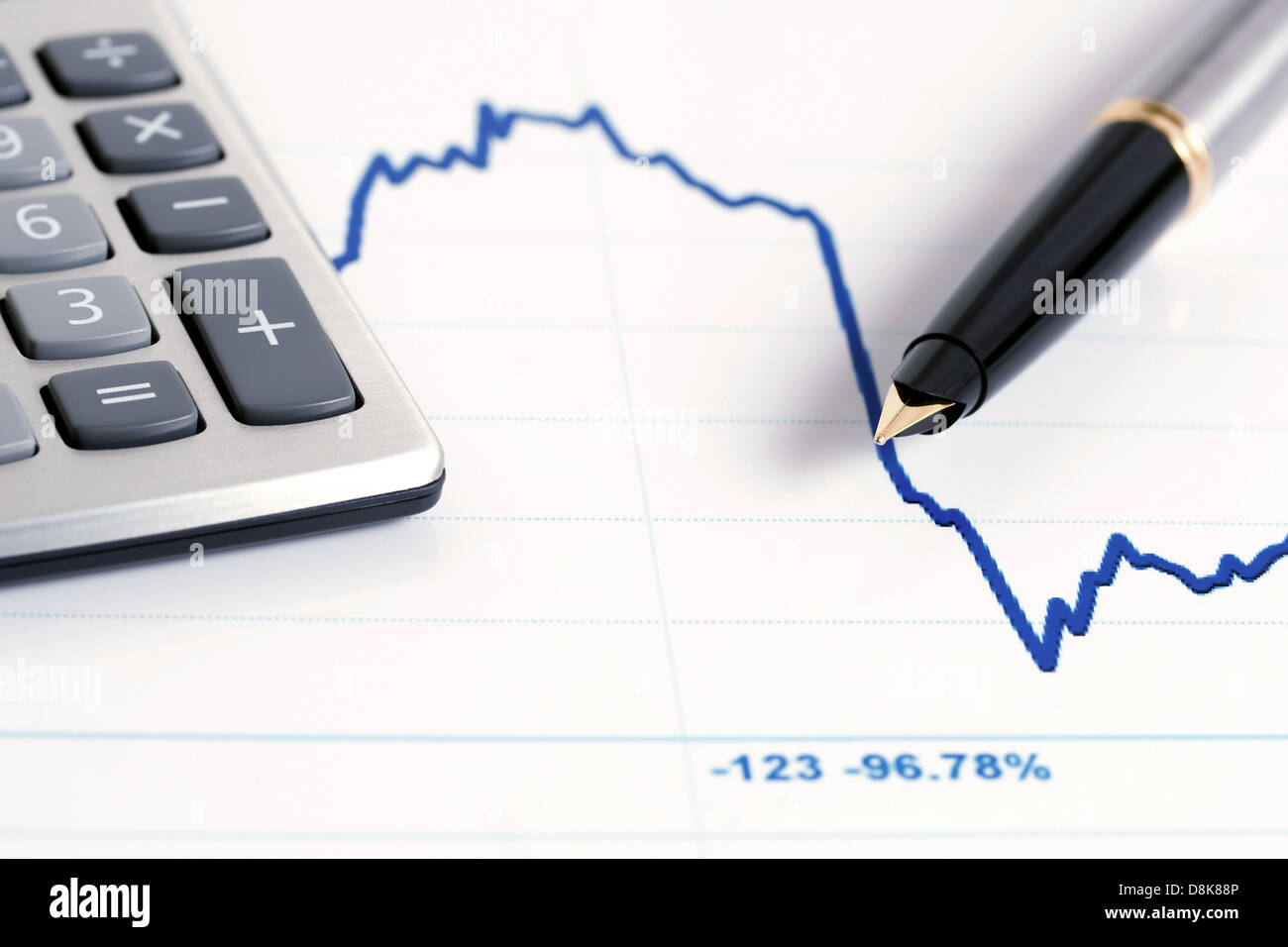 Financial graphs analysis Stock Photo - Alamy