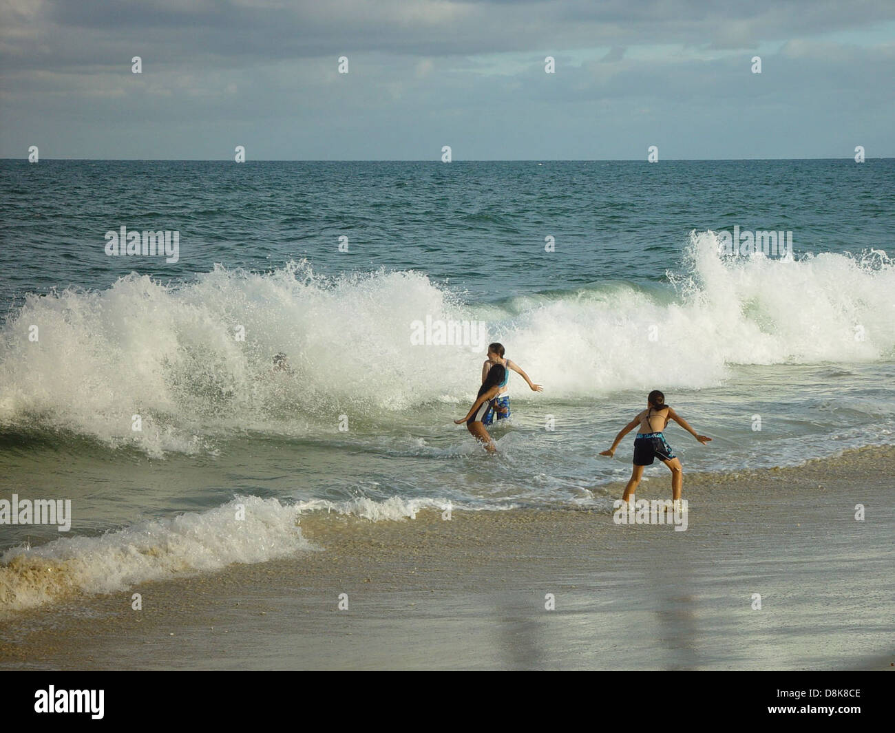 This image captures a person swimming in the ocean at the beach. The ...