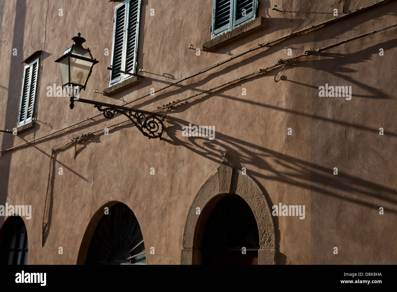 Buildings in the old medieval town of Volterra,Tuscany,Italy Stock ...