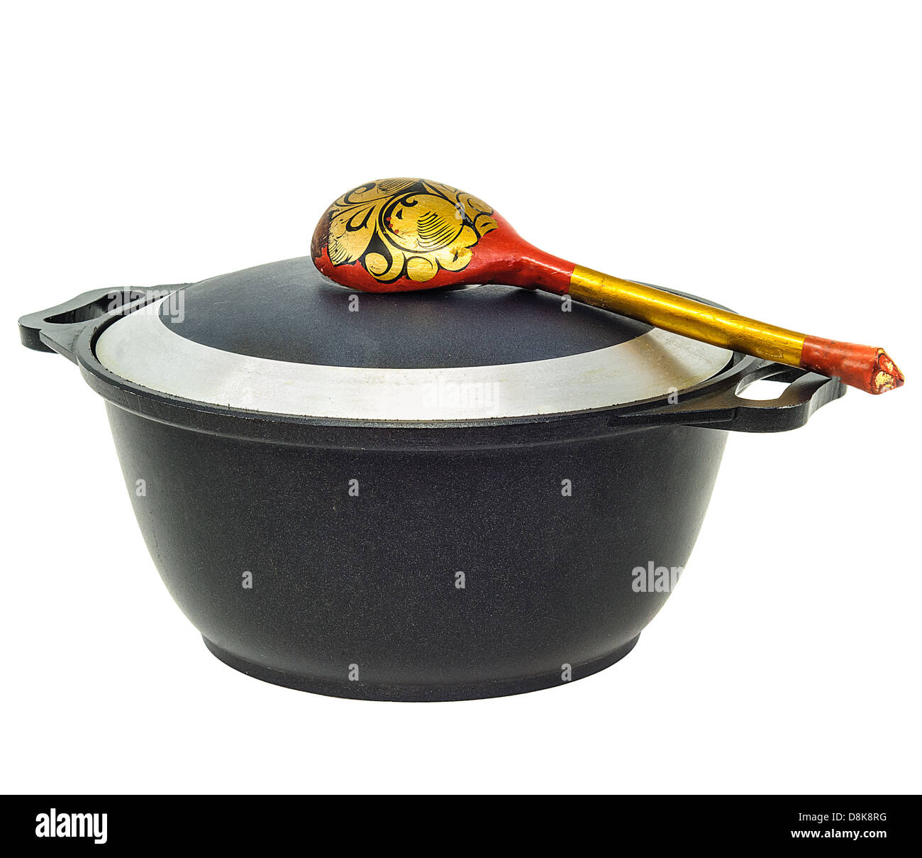 Ladle and pan Cut Out Stock Images & Pictures - Alamy