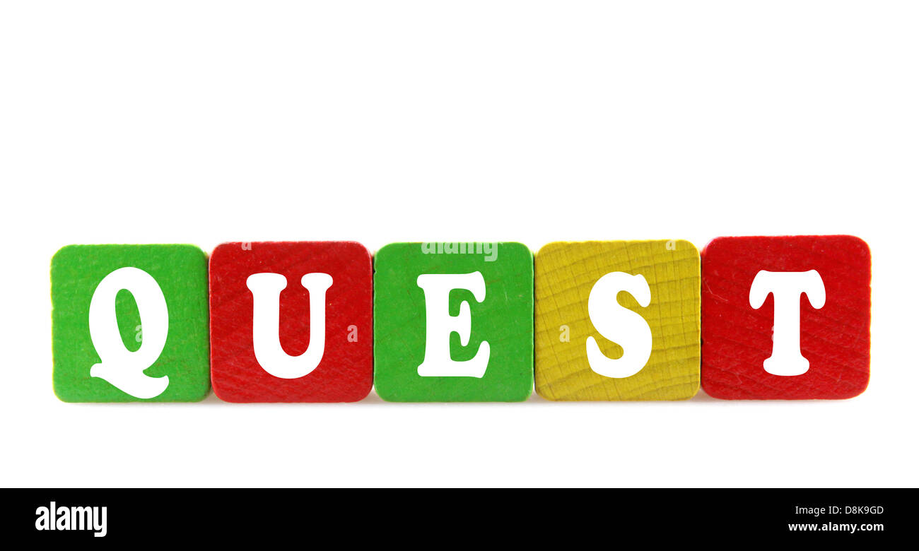 isolated text in wooden building blocks Stock Photo - Alamy