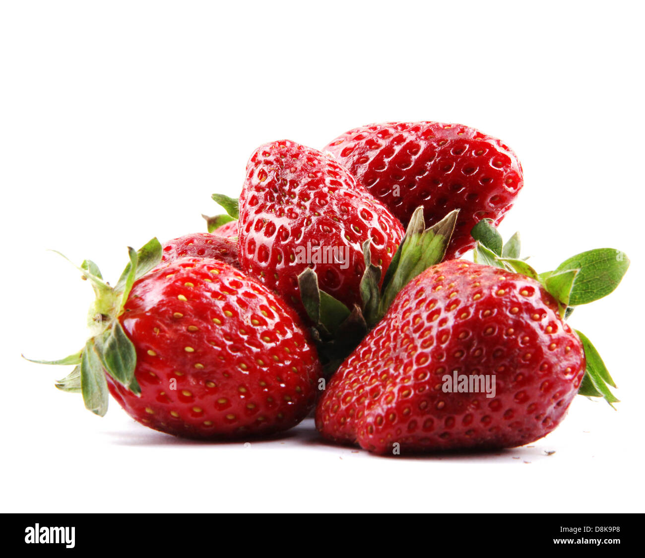 beautiful strawberries isolated on white Stock Photo - Alamy